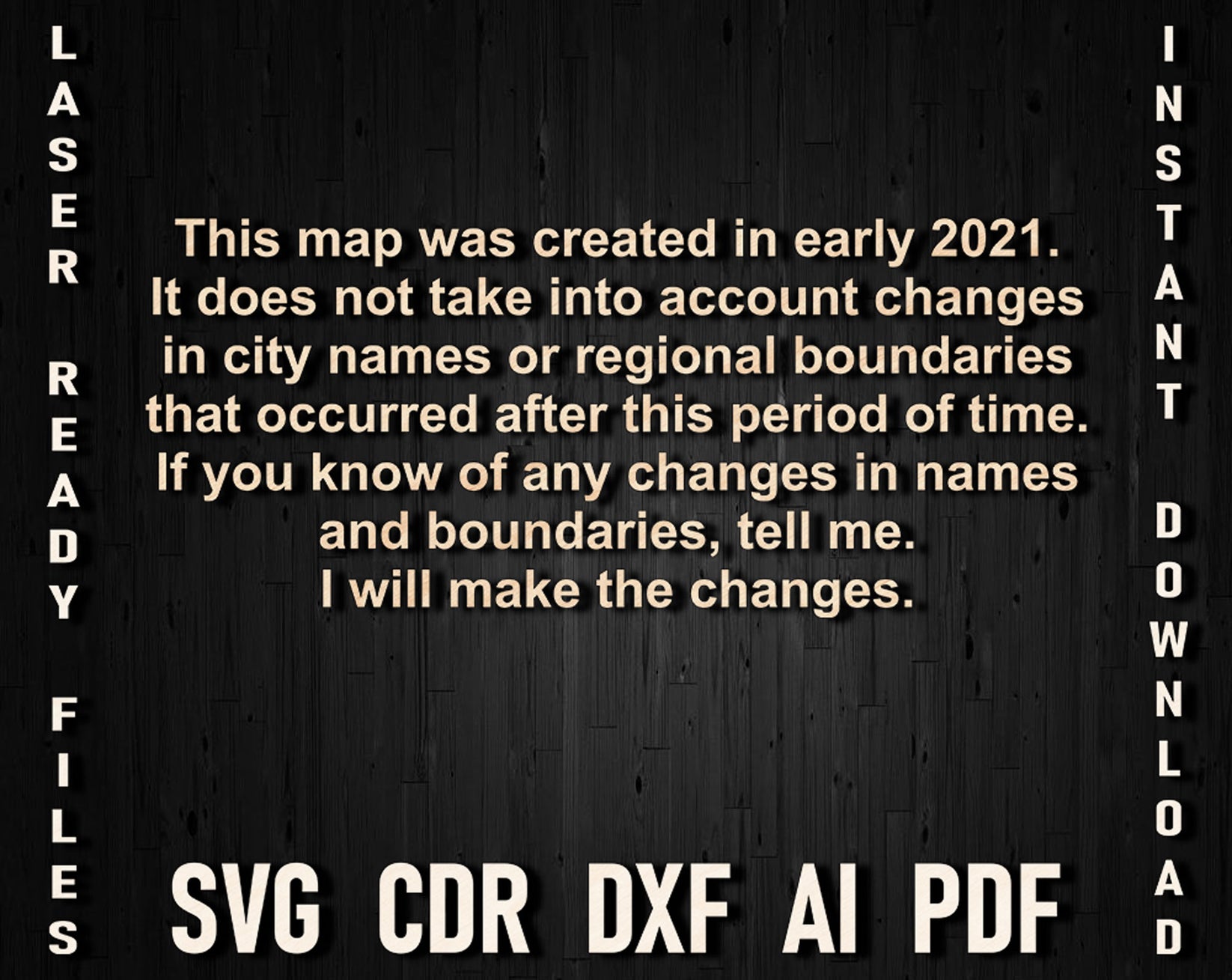 Australia Map Laser Cutting Svg File