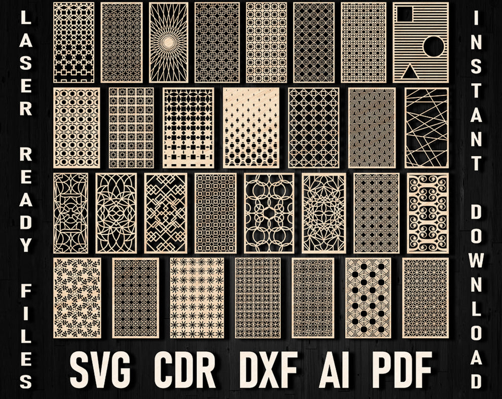 Decorative Dxf Panels For Laser Cutting