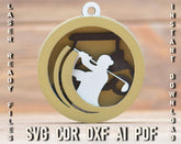 Golfing Multi Layer Christmas Svg