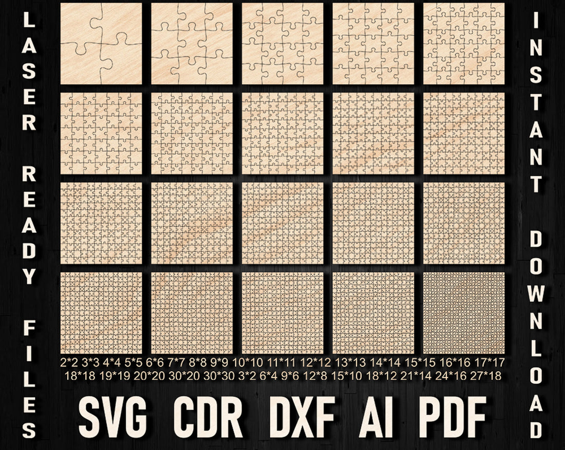 Jigsaw Puzzles Svg File For Cricut And Laser Cutting