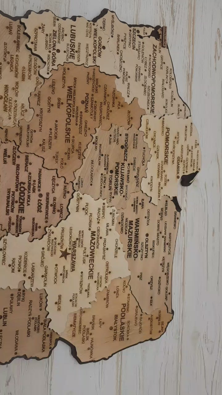 Poland Map Svg File For Laser Cutting And Engraving