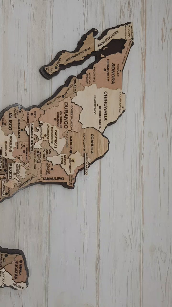 Mexico Wooden Map Svg File For Laser Cut