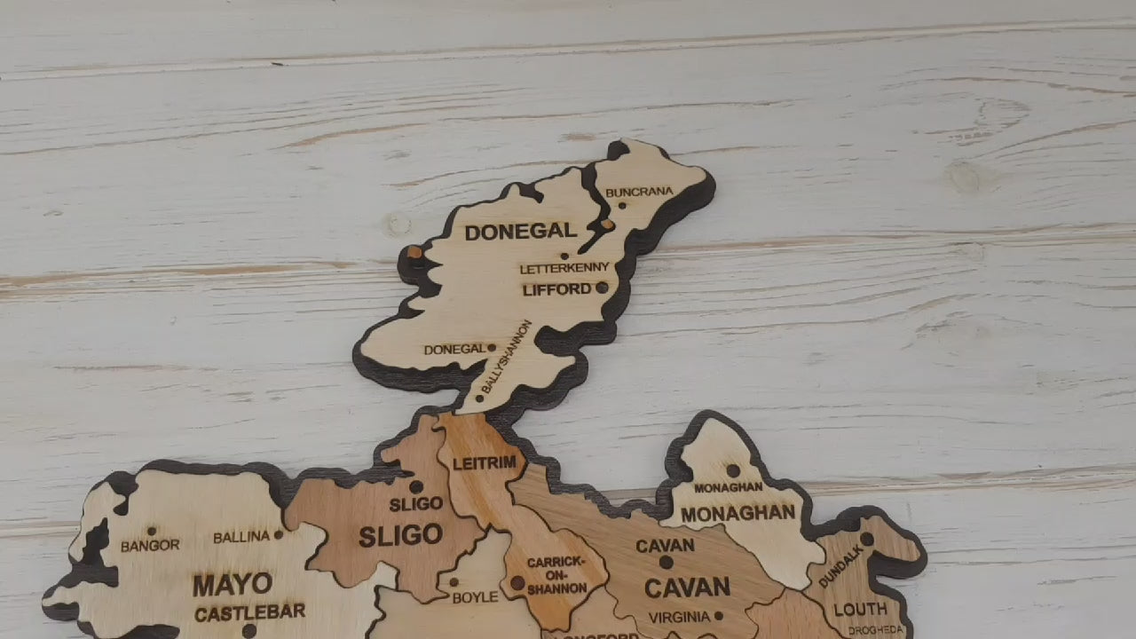 Ireland map laser cutting file