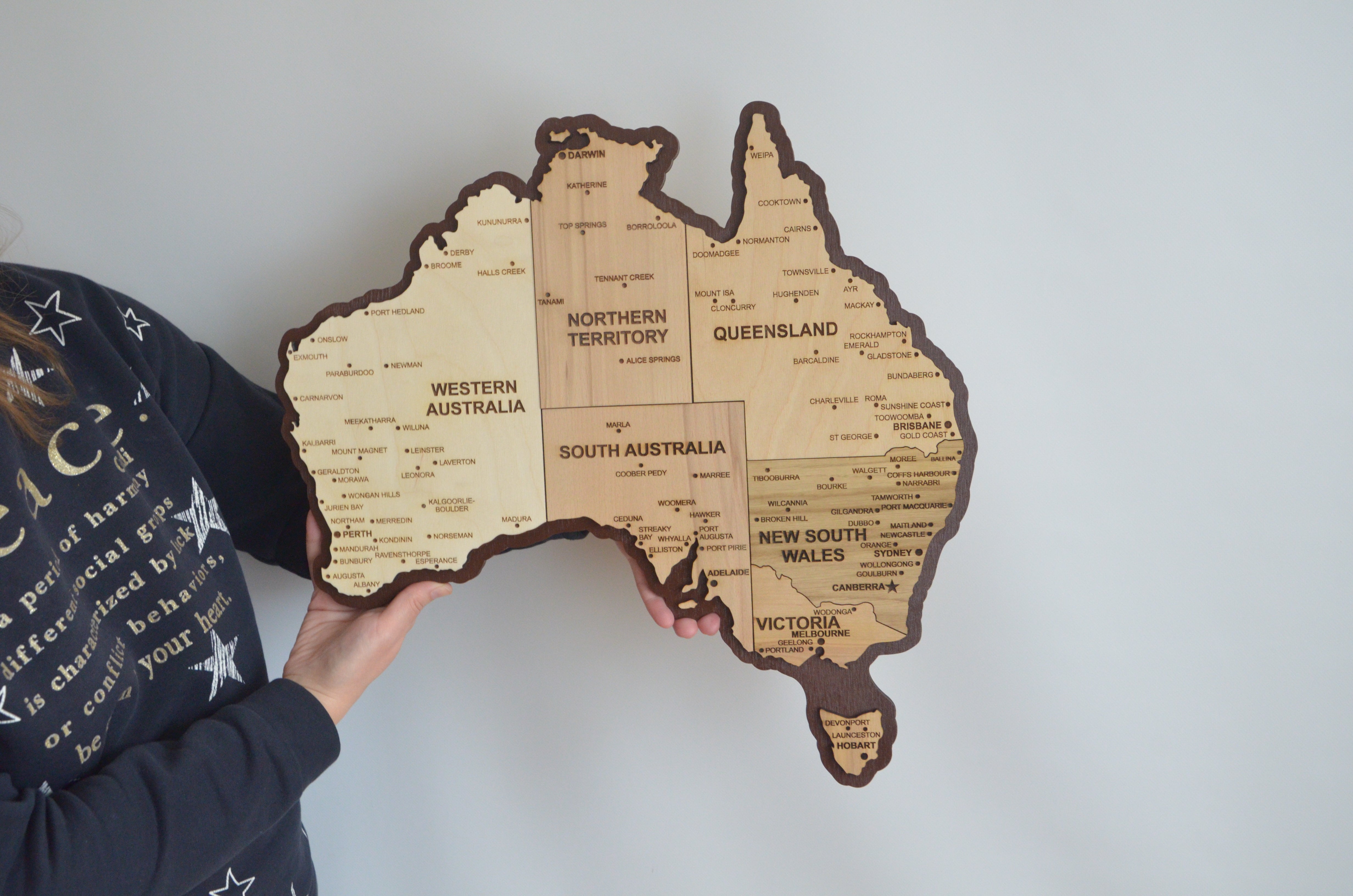 Australia Map Laser Cutting Svg File