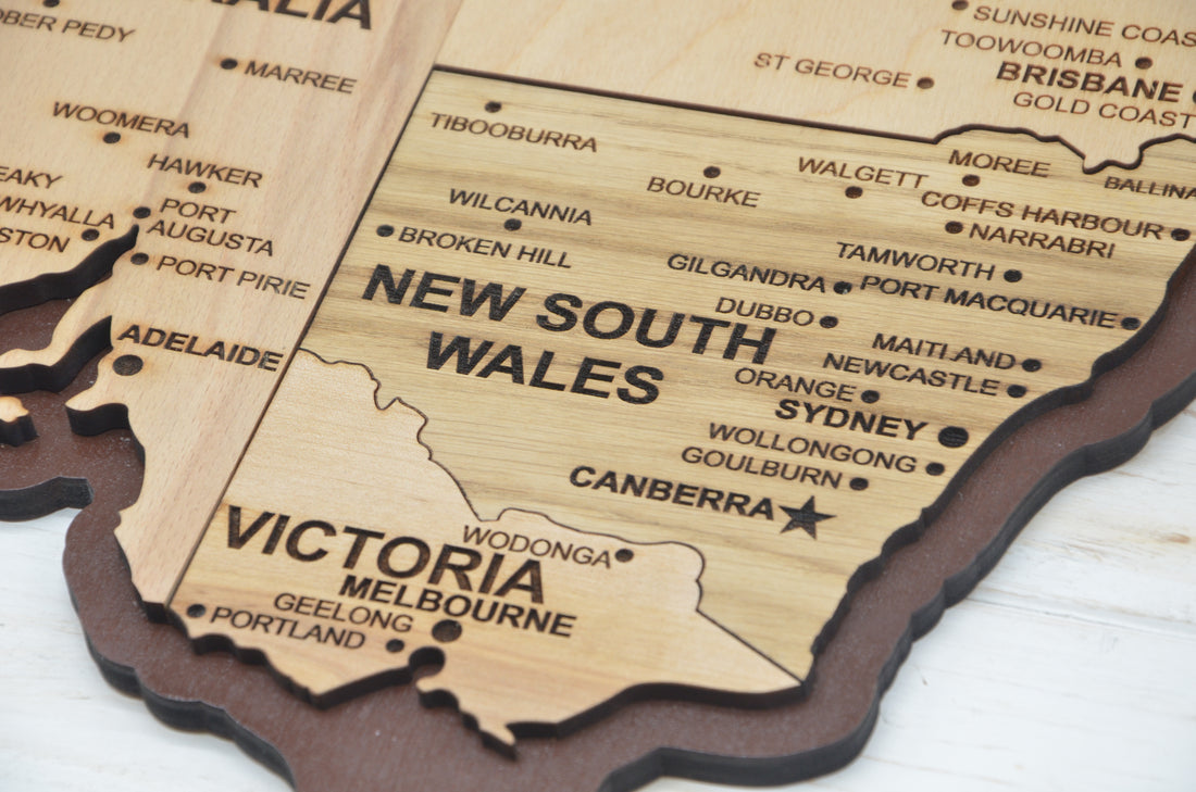 Australia Map Laser Cutting Svg File