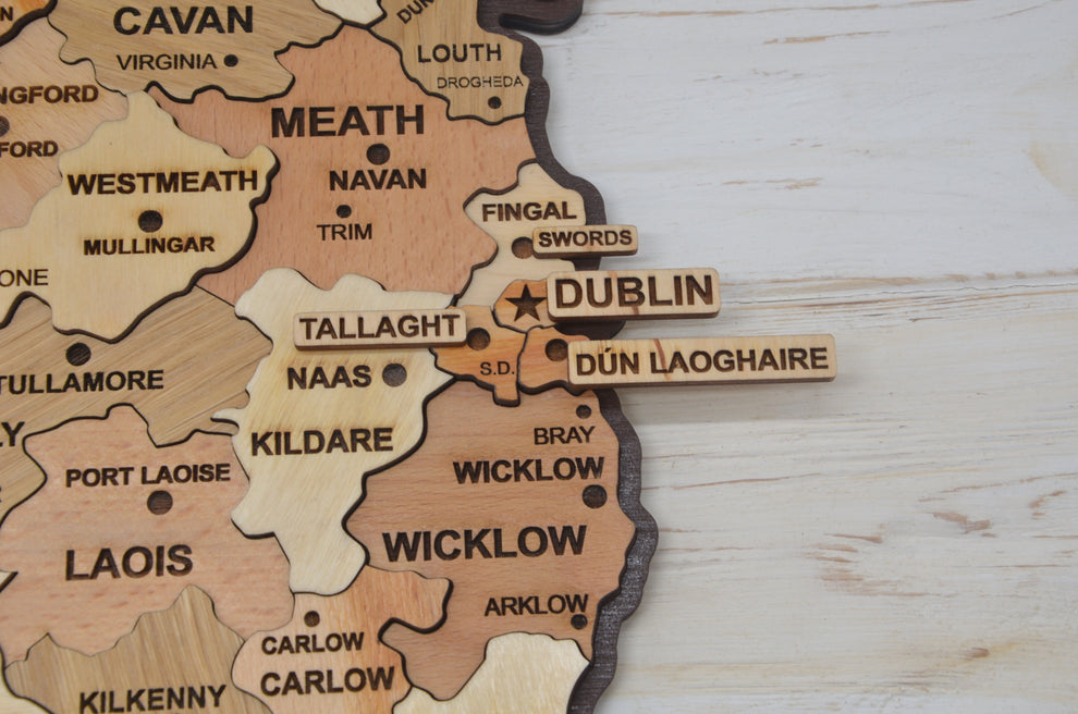 Ireland map laser cutting file