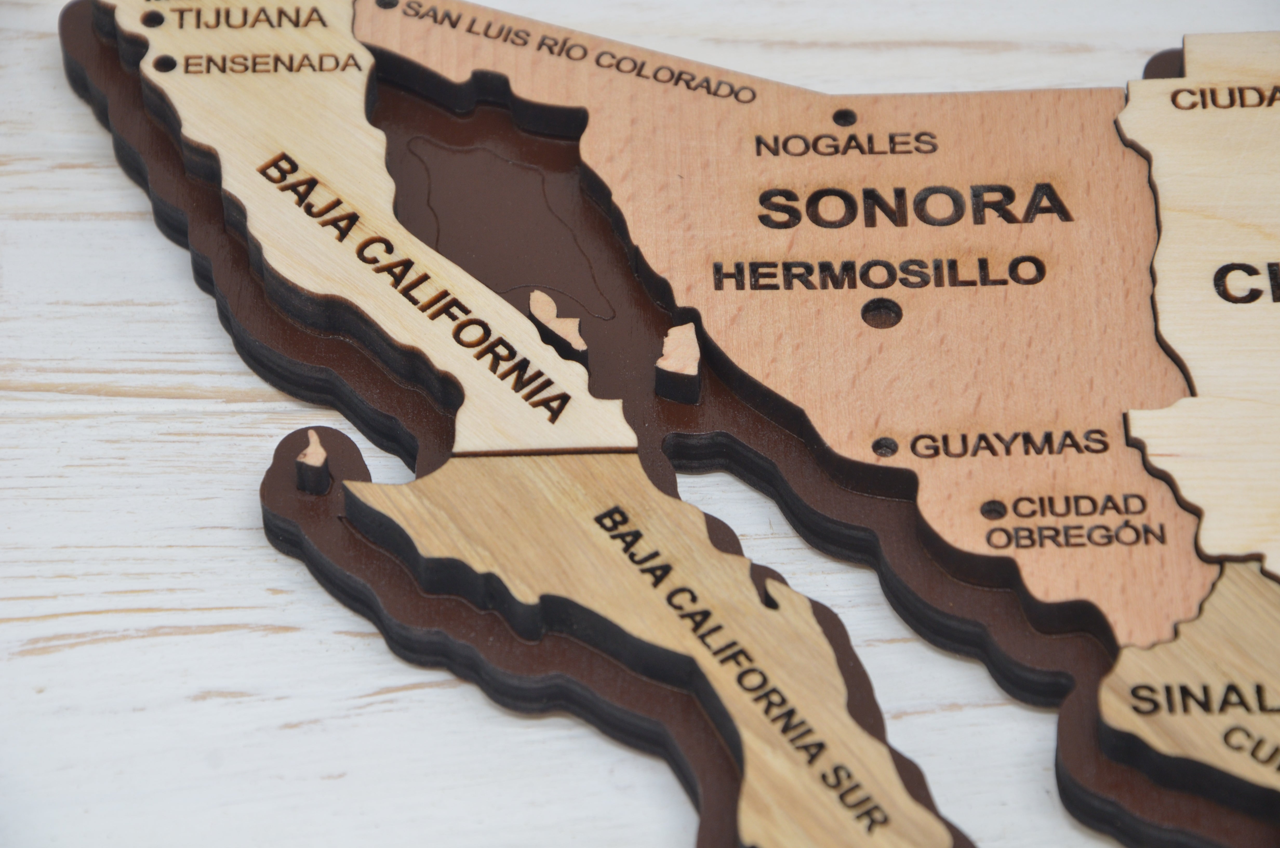 Mexico Wooden Map Svg File For Laser Cut