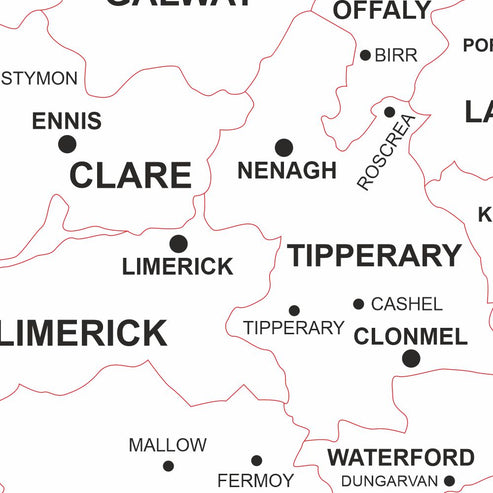Ireland map laser cutting file