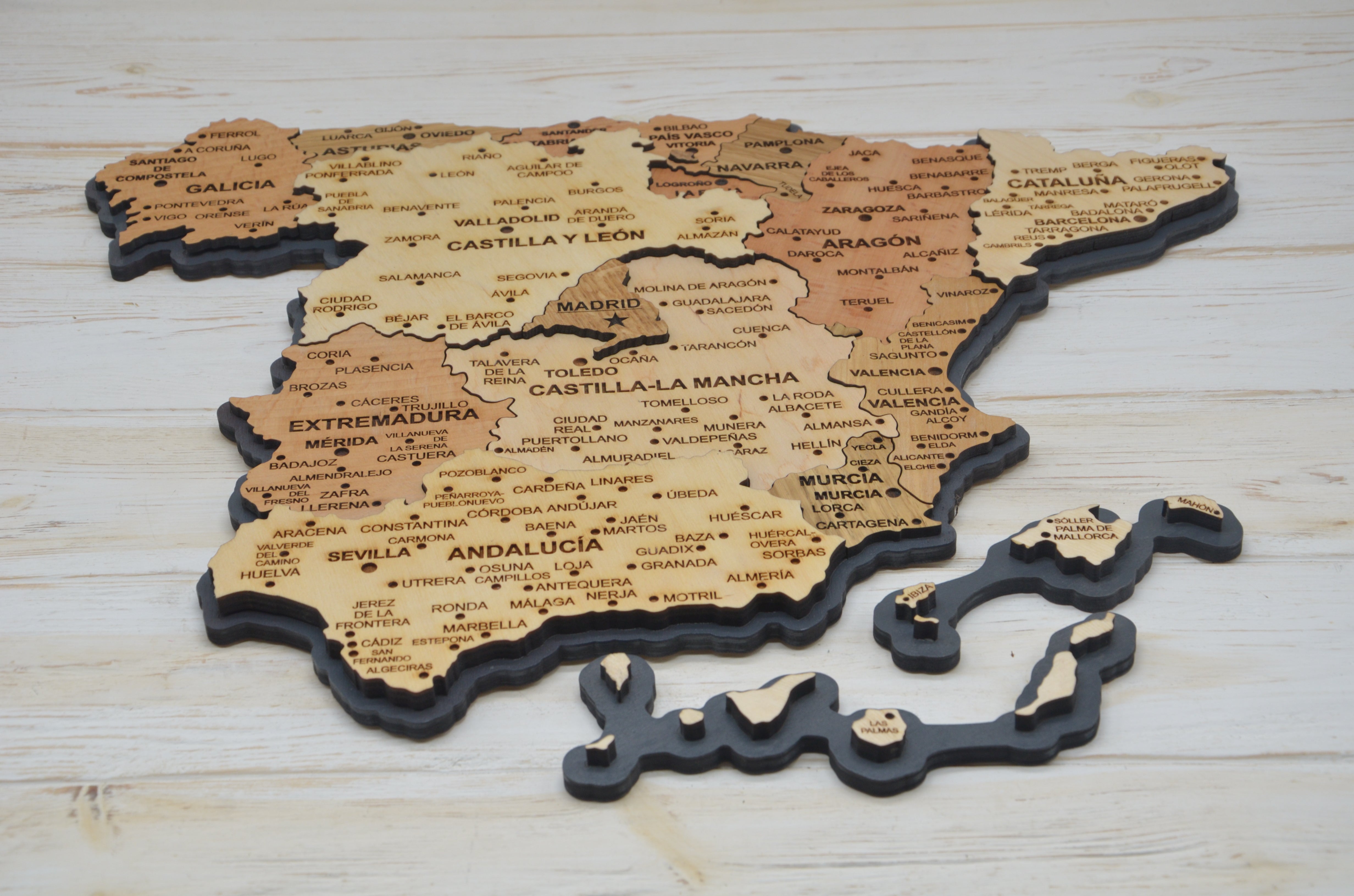 Spain Map Svg File For Laser And Glowforge