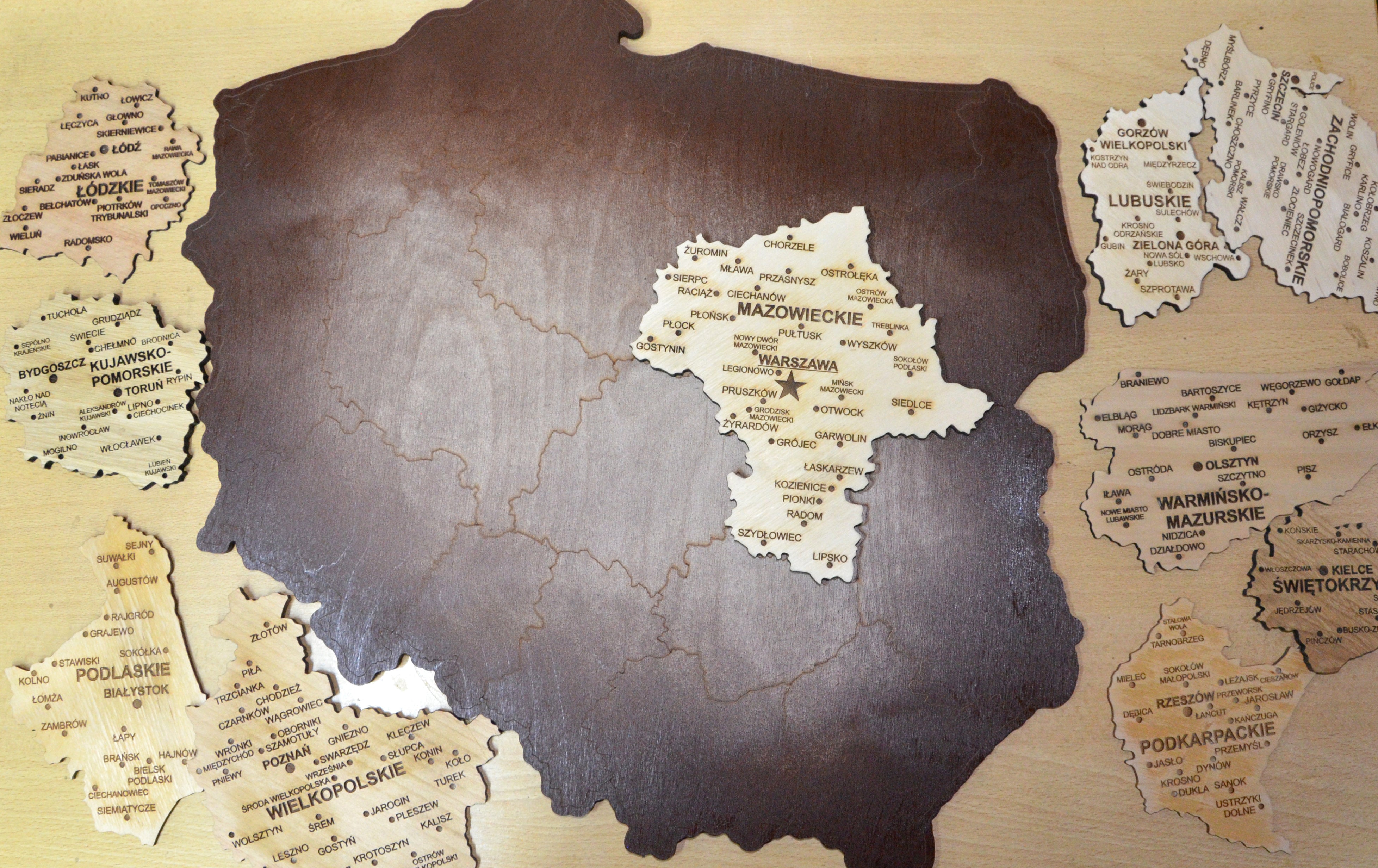 Poland Map Svg File For Laser Cutting And Engraving