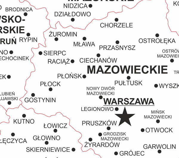 Poland Map Svg File For Laser Cutting And Engraving
