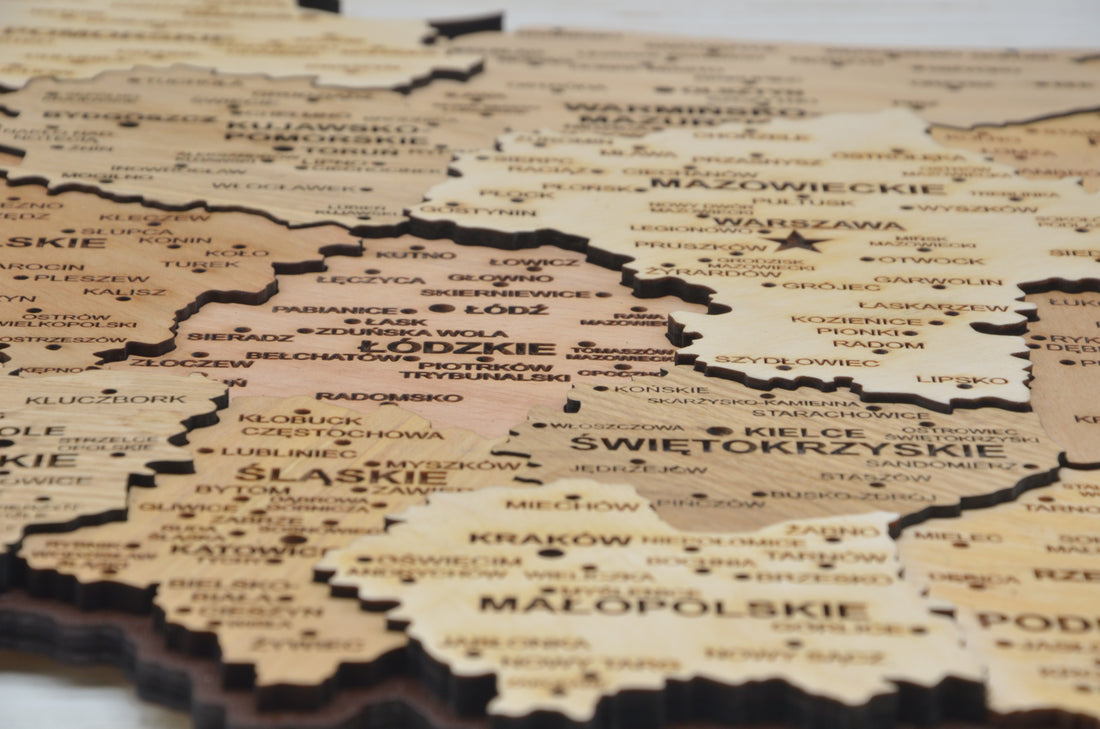 Poland Map Svg File For Laser Cutting And Engraving