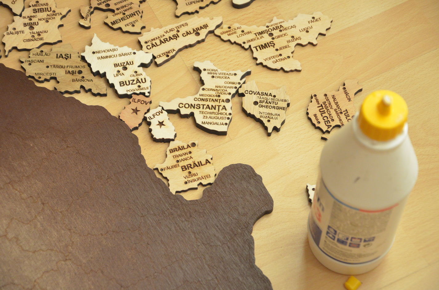 Romania Map Svg Puzzle For Laser Cutting