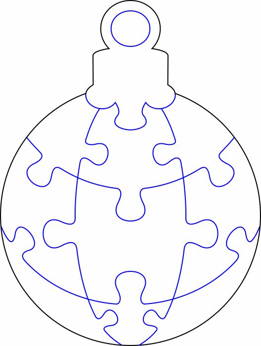 Christmas Jigsaw Puzzles For Laser Cutting