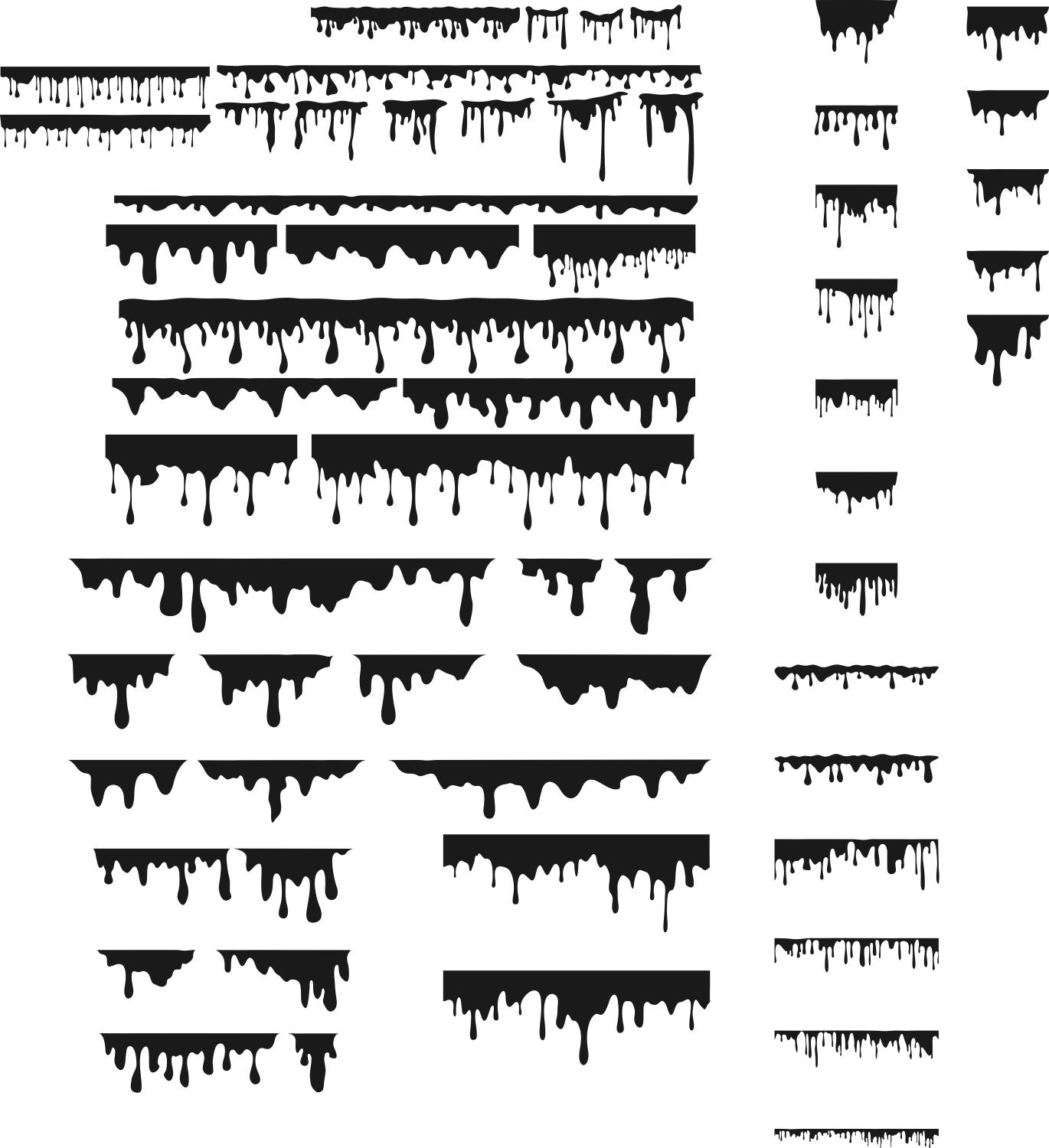 Dripping Borders Svg Files