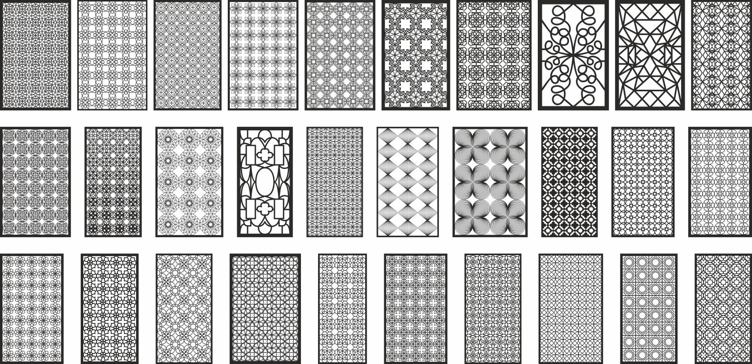 Decorative Dxf Panels For Laser Cutting