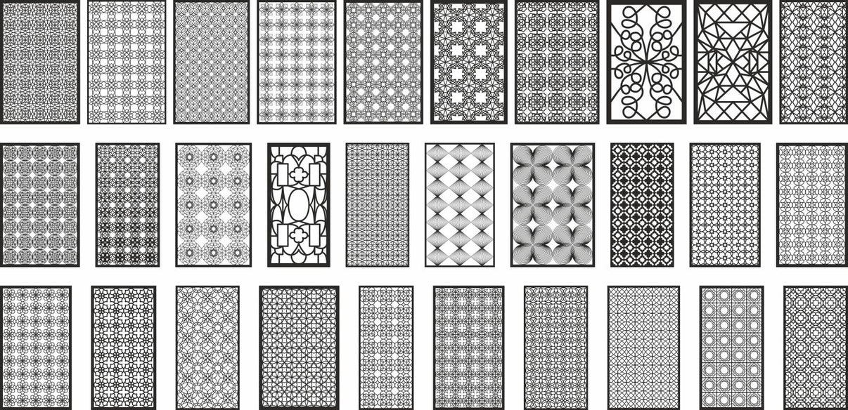 Decorative Dxf Panels For Laser Cutting