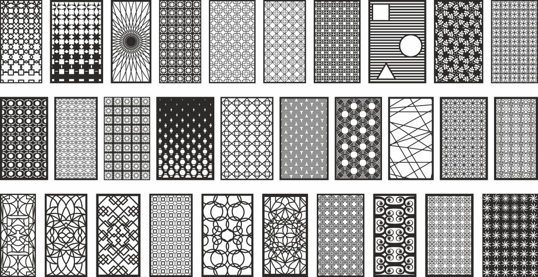 Decorative Dxf Panels For Laser Cutting