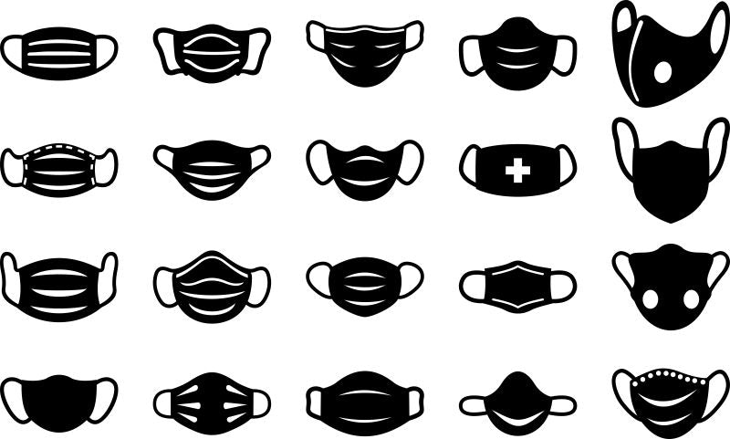 Medical Mask Svg Bundle For Cricut