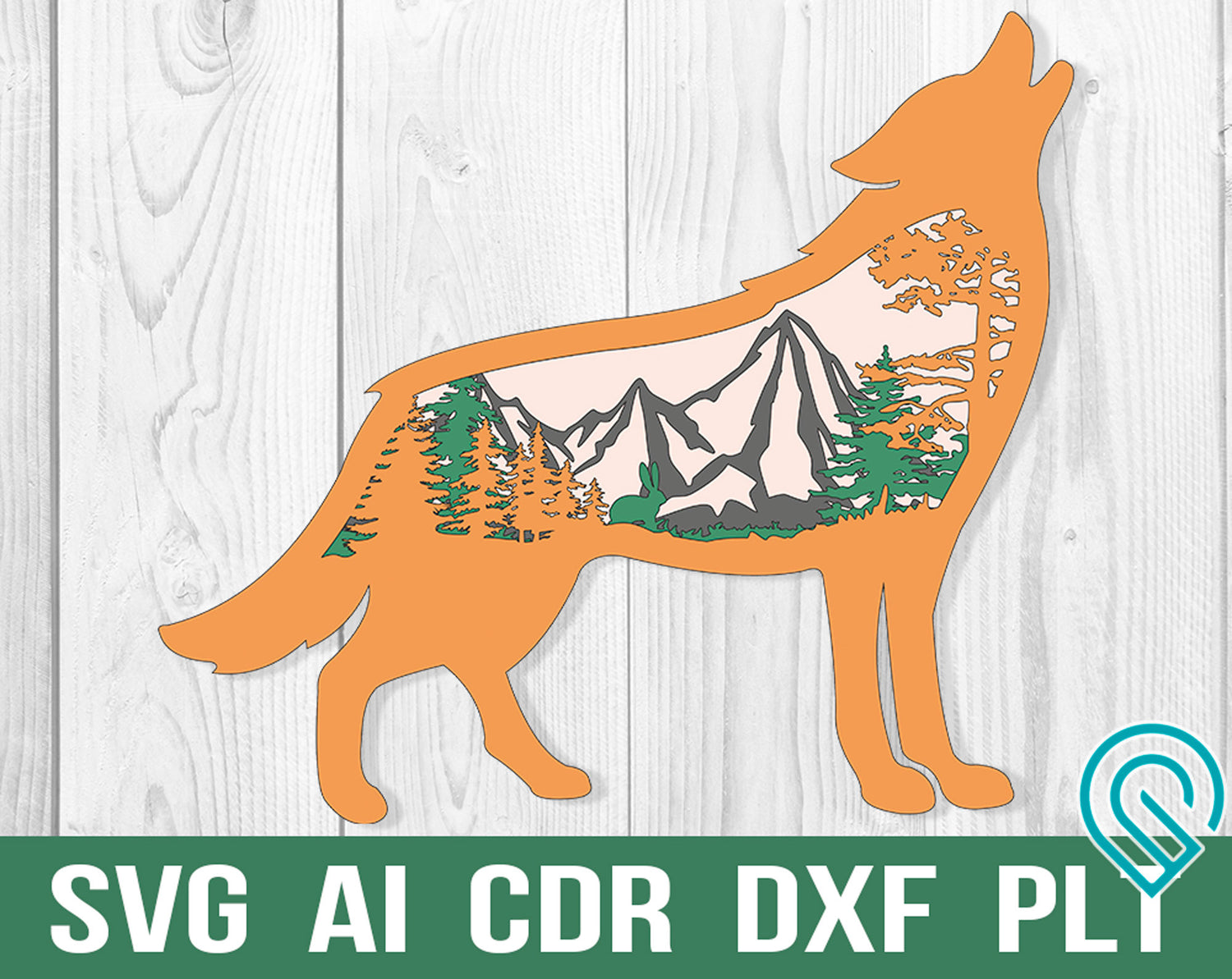 Wolf Wall Decor Svg File For Laser Cutting